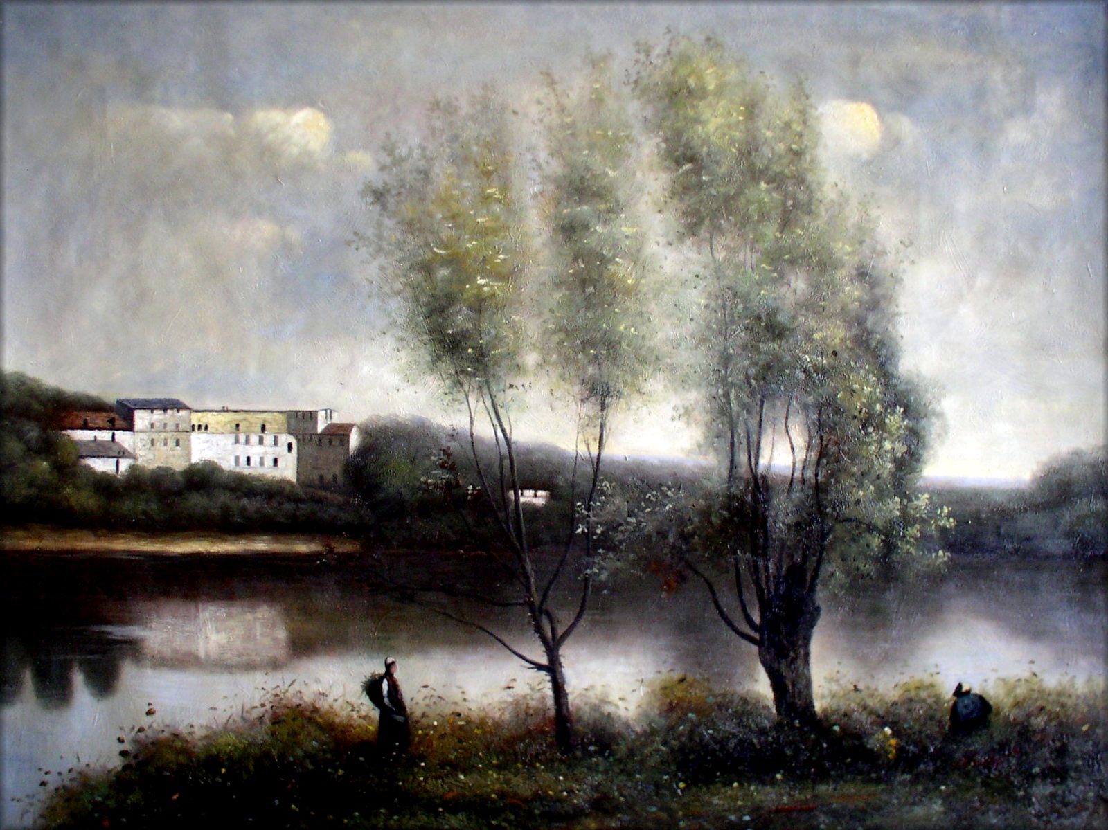 Camille Corot Ville D'avray Repro, Quality Hand Painted Oil Painting ...